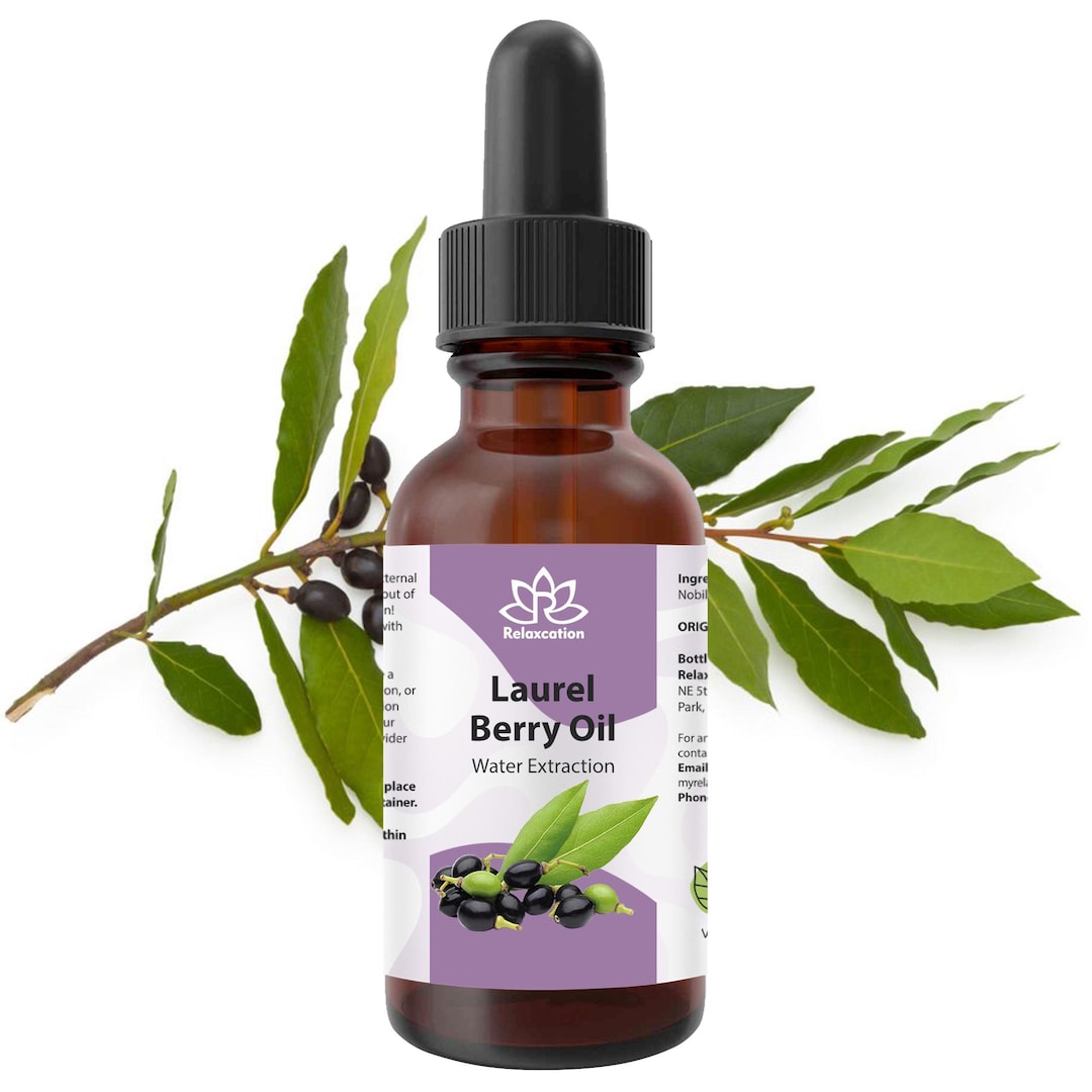 Pure & Natural Laurel Berry Organic Oil Laurus Nobilis – 100% Botanical ...