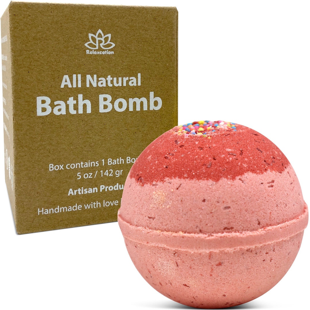 1 Bath Bomb Acai Berries and Satin Aroma Natural Ingredients Relaxing ...