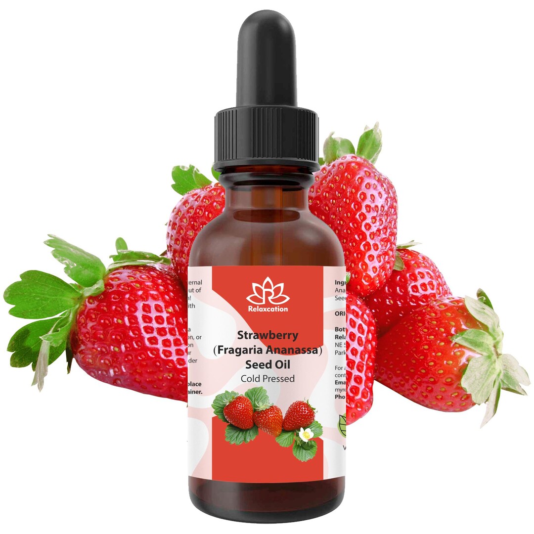Pure Strawberry Seed Oil – Natural Skincare 100% Botanical Plant Oil 0. ...