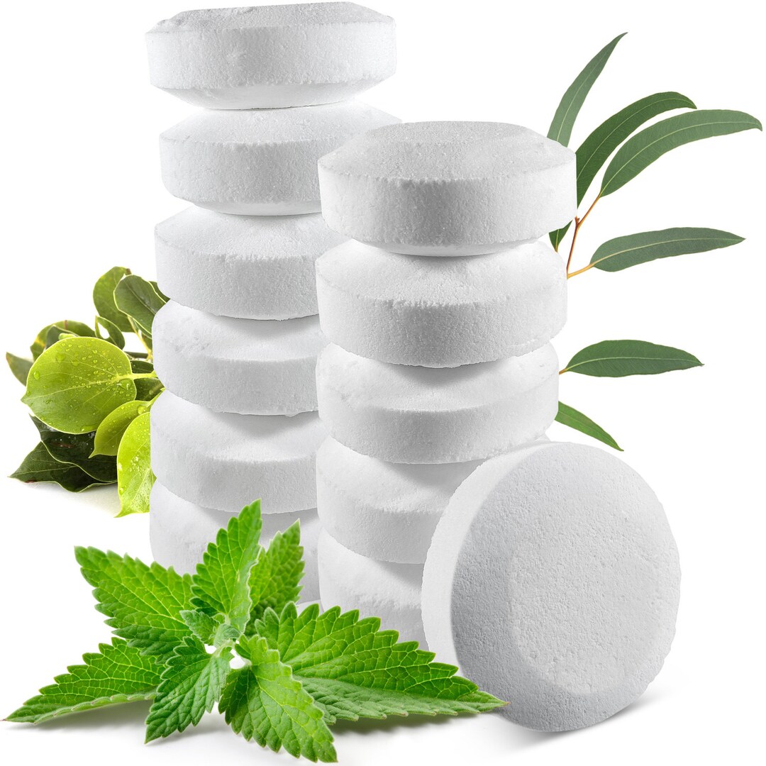 12 Shower Steamers Vapor Tablets Extra Strong With Menthol Crystals ...