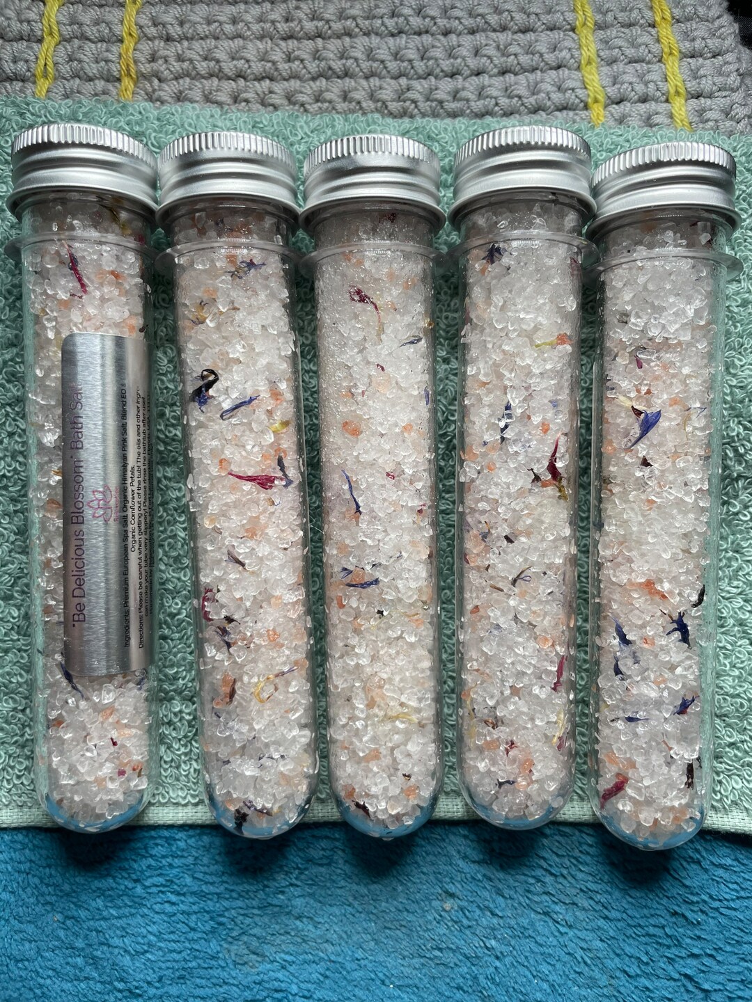 Lab Test Tube European Spa Salt and Pink Himalayan Salt Handmade Bath ...