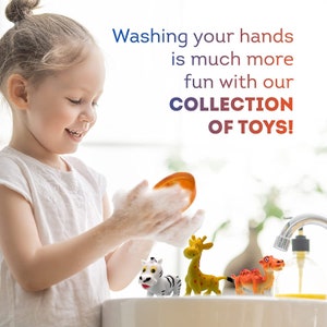 4 Kids Soap Set With Funny Wild Animals Toys Surprise Inside - 4 Bars ...