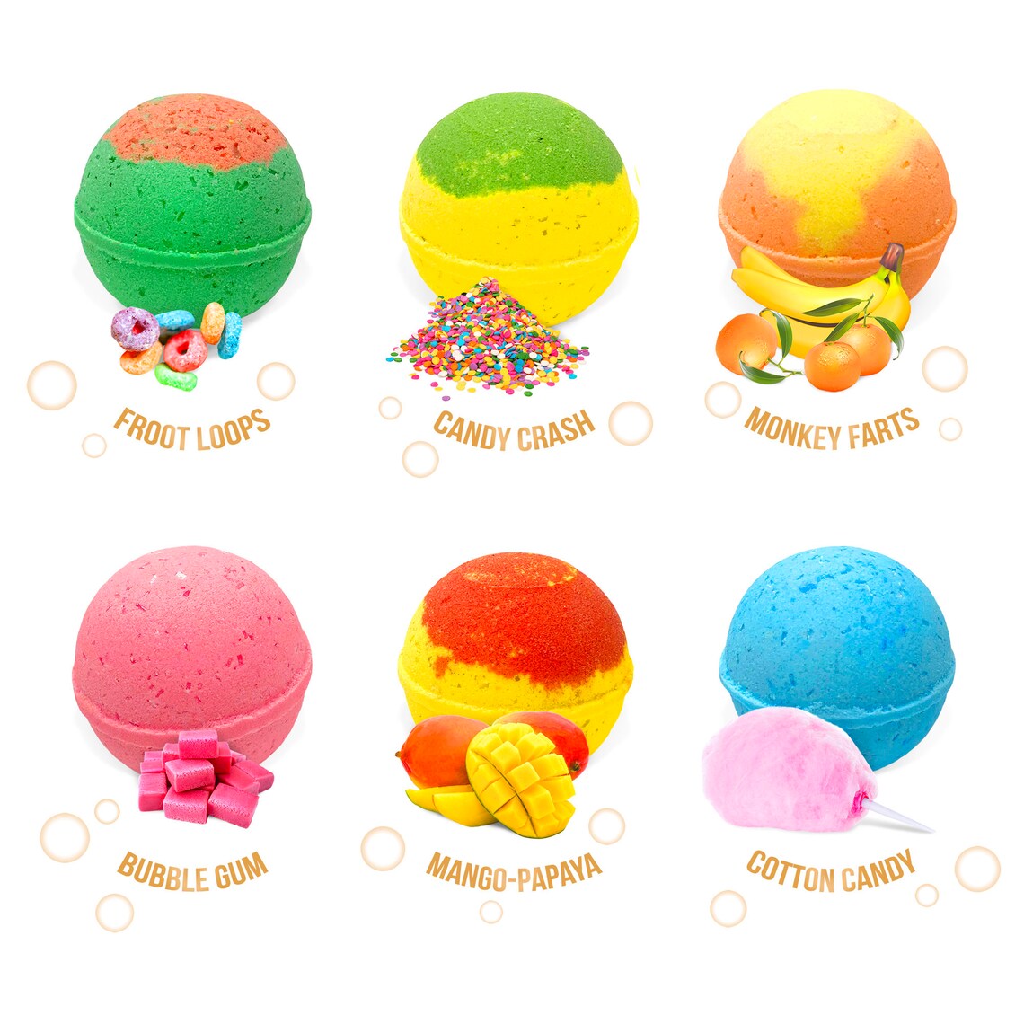 12 Bath Balls Set for Kids / Handmade in USA / Fizzy Bath Bomb | Etsy