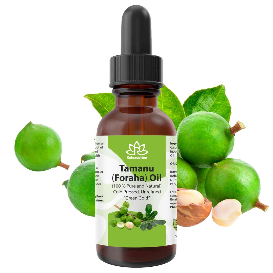 Pure Tamanu Oil - Cold Pressed, Unrefined - Natural Skin Moisturizer ...