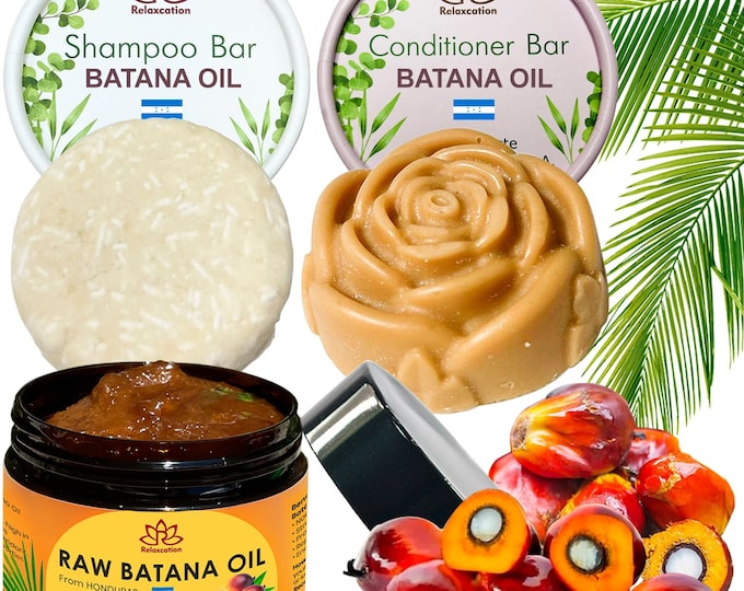 Batana Oil Shampoo & Conditioner With Biotin, Natural Hair Growth ...