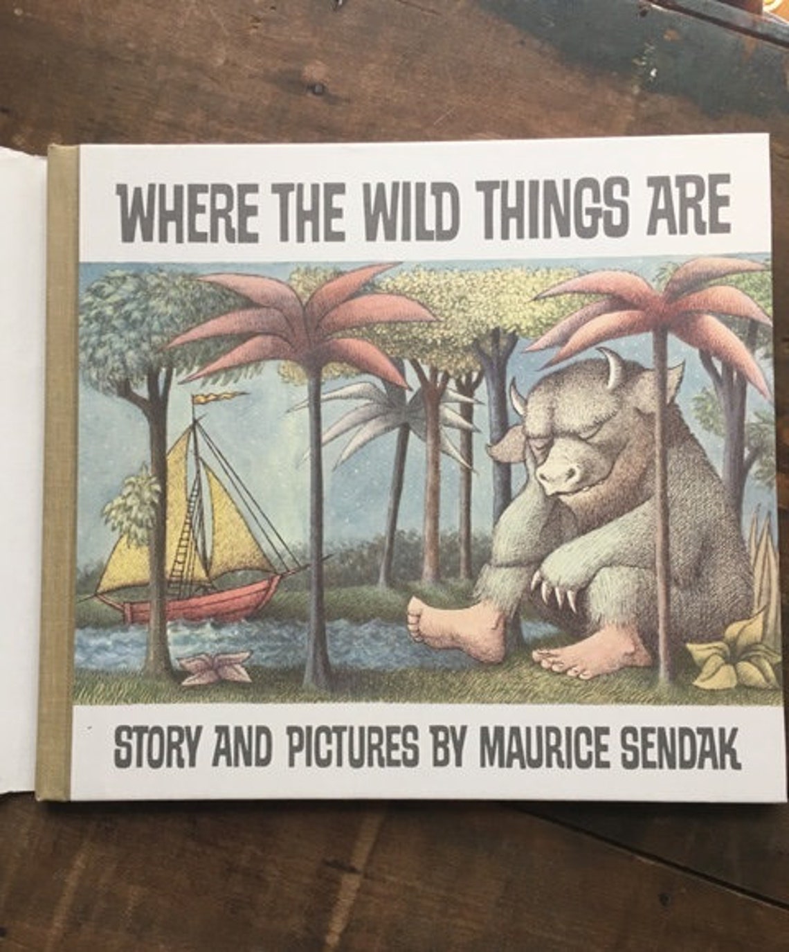 Where The Wild Things Are By Maurice Sendak Hardcover With | Etsy