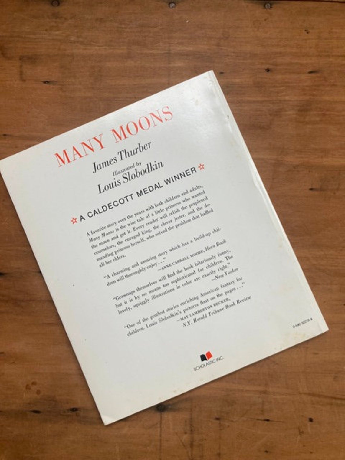 Many Moons by James Thurber Illustrated by Louis Slobodkin - Etsy