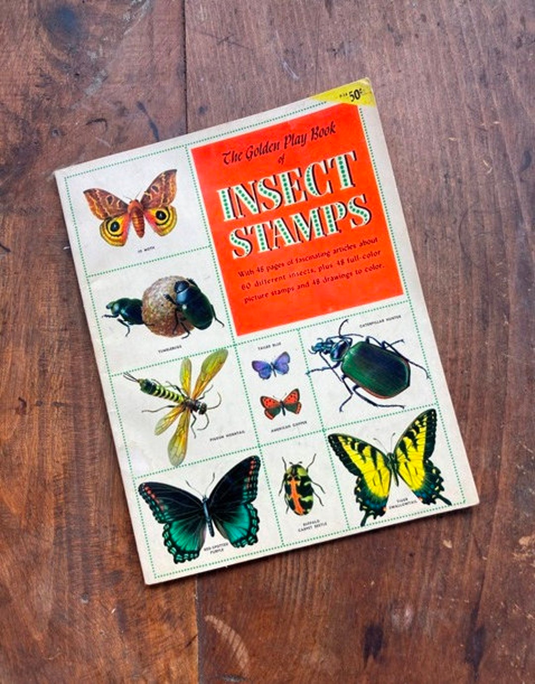 The Golden Play Book of Insect Stamps by Howard Curran Illustrated by ...