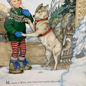 Trouble With Trolls by Jan Brett Children's Picture Book - Etsy