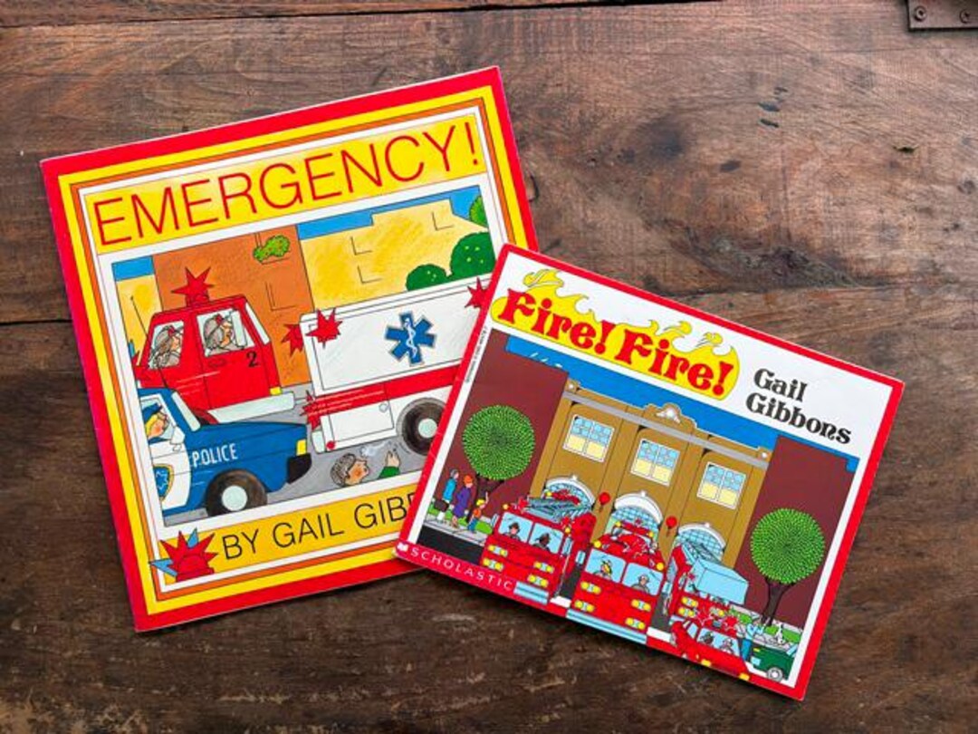Gail Gibbons Children's Book Set: Firefighters & First Responders - Etsy