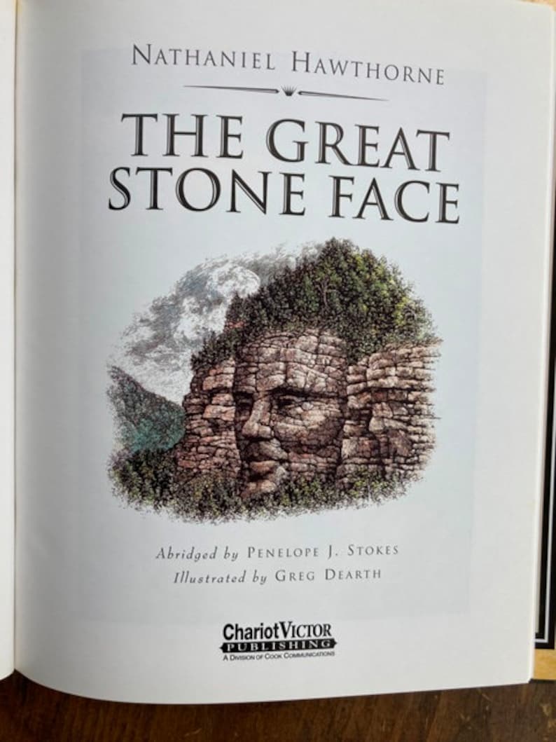 The Great Stone Face by Nathaniel Hawthorne American History - Etsy