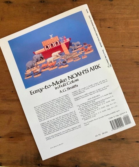 Easy to Make Noah's Ark Model in Full Color by A G Smith - Etsy