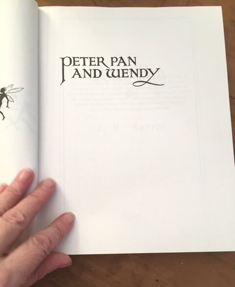 Peter Pan by J M Barrie Barnes and Noble Edition 1995 Peter - Etsy