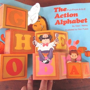 The Action Alphabet Fun From A to Z A Hallmark Pop UP Book 1970s Rare ...