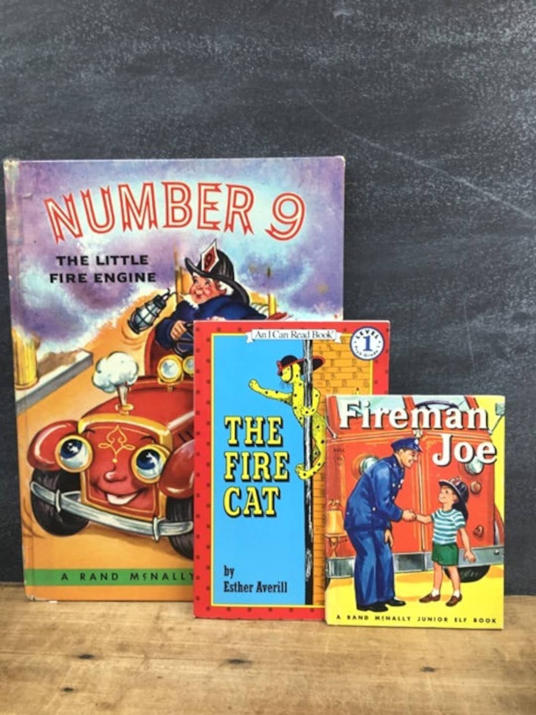 Vintage Children's Fire Engine Book Set: Collectible Rand Mcnally, Fire ...