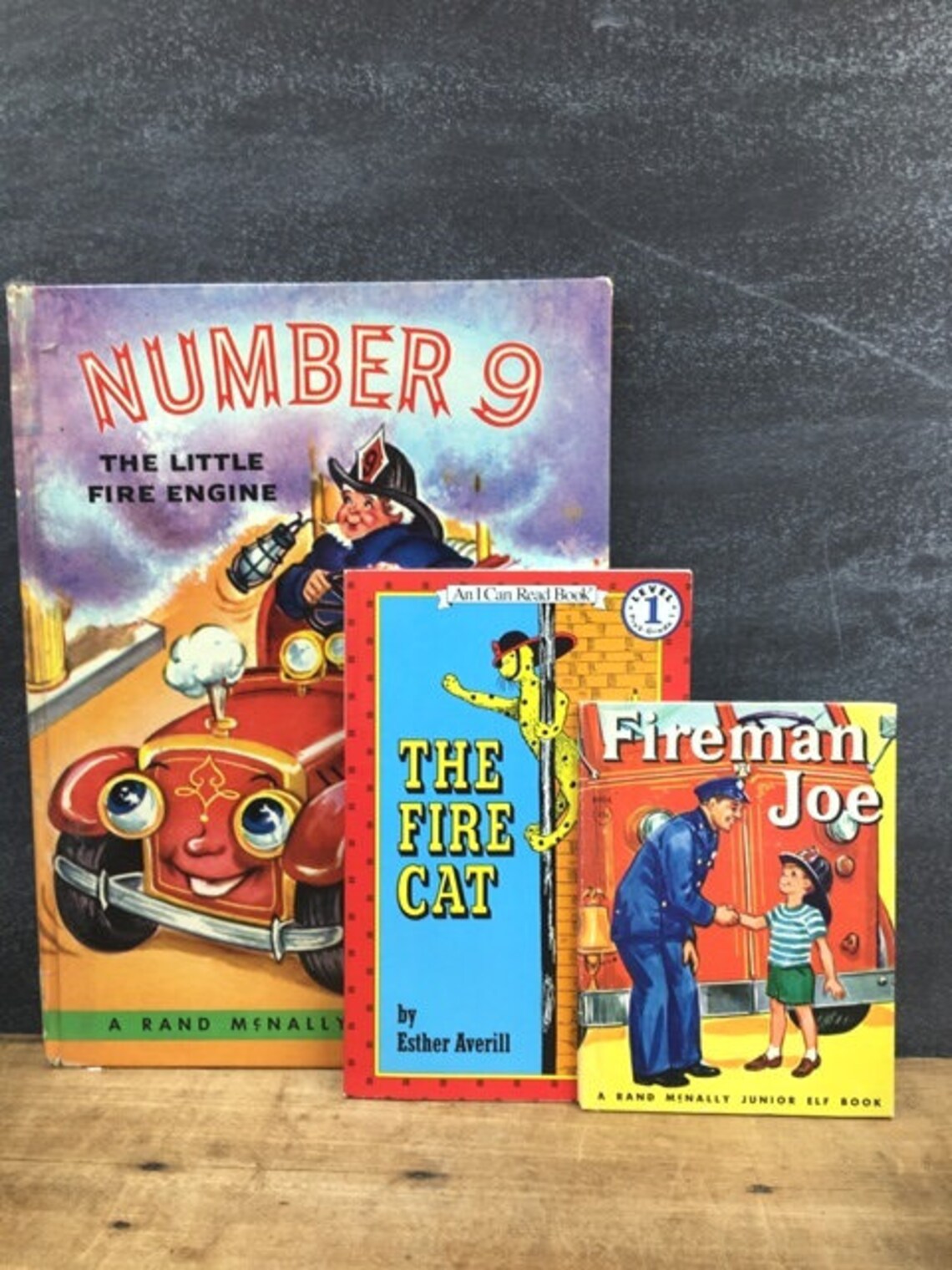 Number 9 the Little Fire Engine collectible Rand Mcnally | Etsy