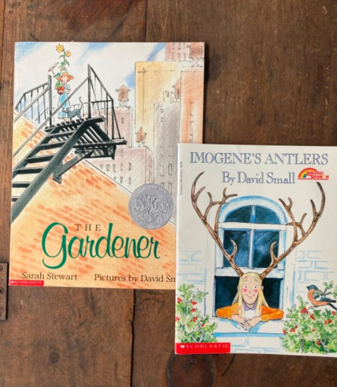 Imogene's Antlers by David Small Reading Rainbow & the Gardner by Sarah ...