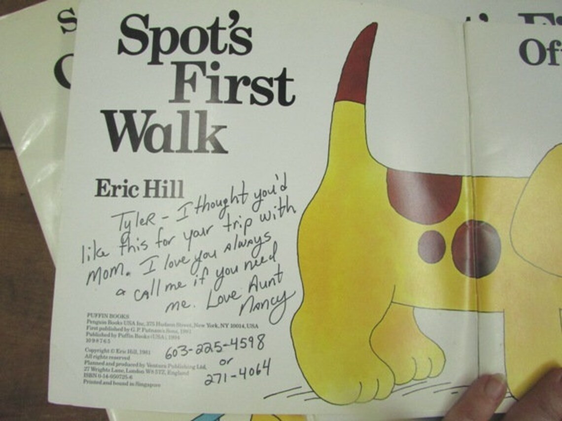 Spot's First Walk by Eric Hill Spot's First Book First | Etsy