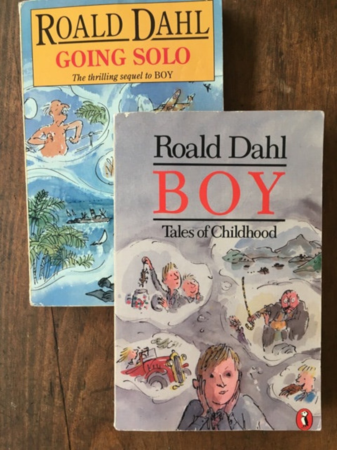 Boy & Going Solo by Roald Dahl Autobiography Continuing the - Etsy