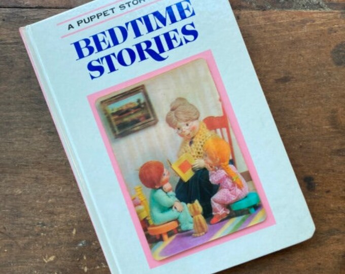 Bedtime Stories Puppet Storybook Vintage Children's Book Holograph ...