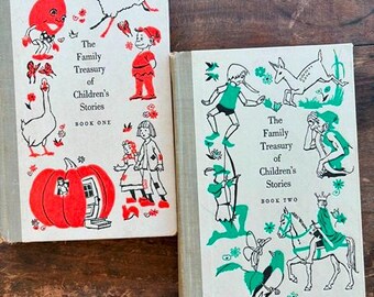 Vintage the Family Treasury of Children’s Stories, 3 Volume Set, Book One, Book Two, Book Three ...