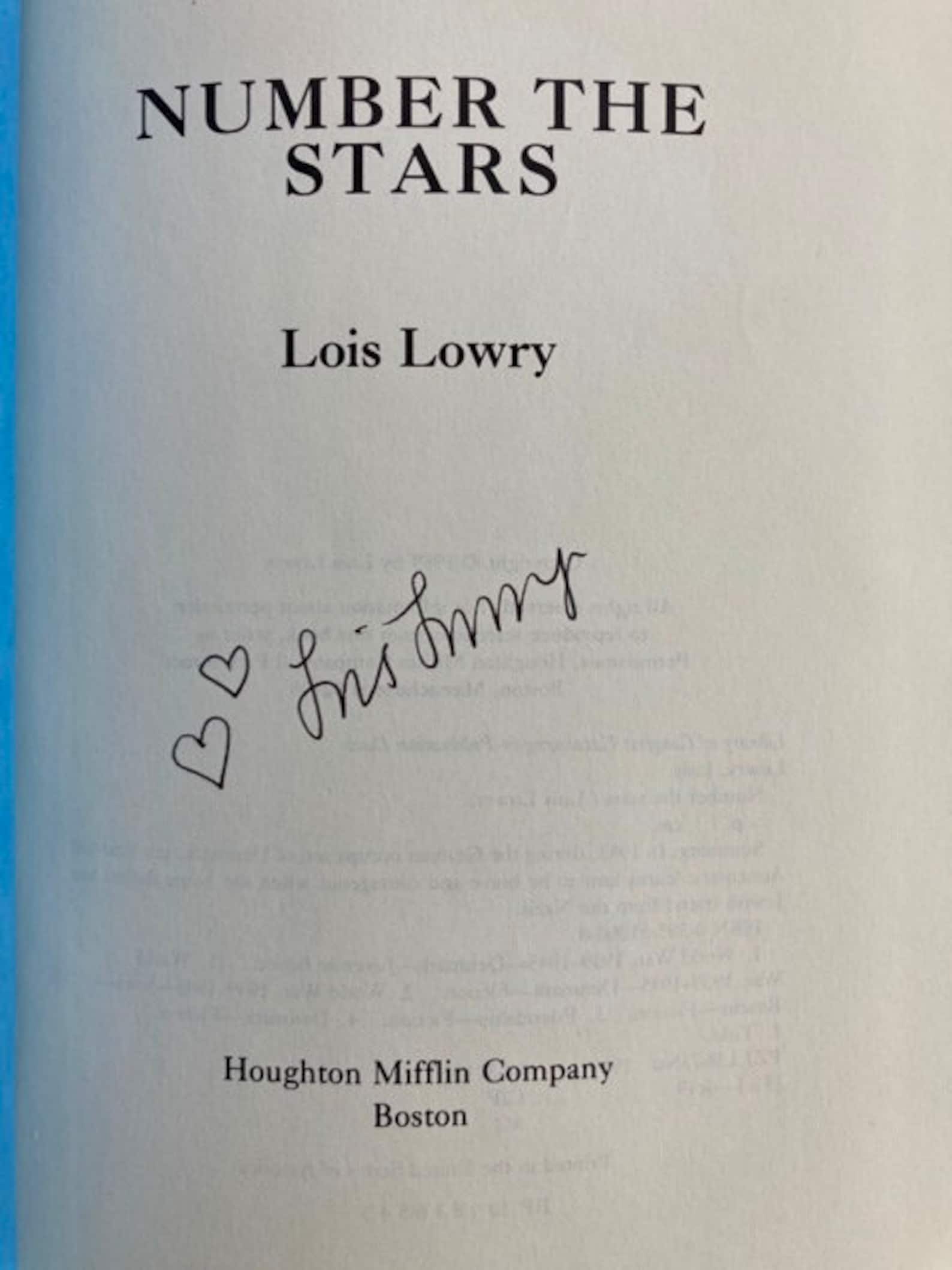 Number the Stars by Lois Lowry Classic Book About WW II Jewish ...