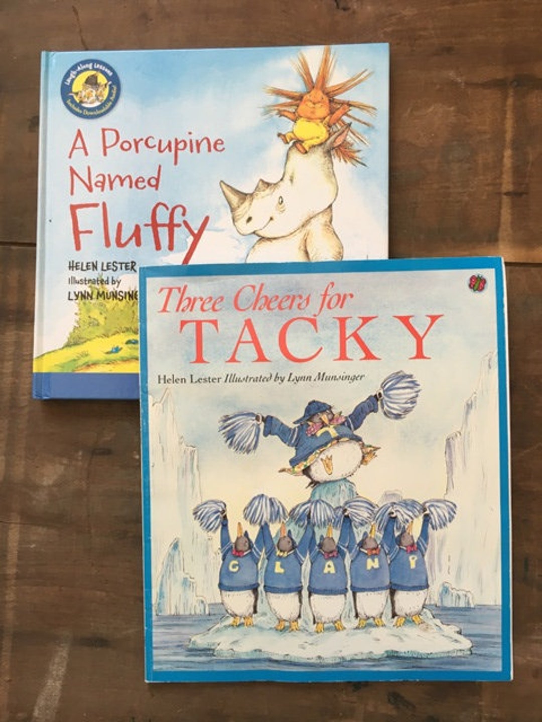 A Porcupine Named Fluffy & Three Cheers for Tacky by Helen Lester ...