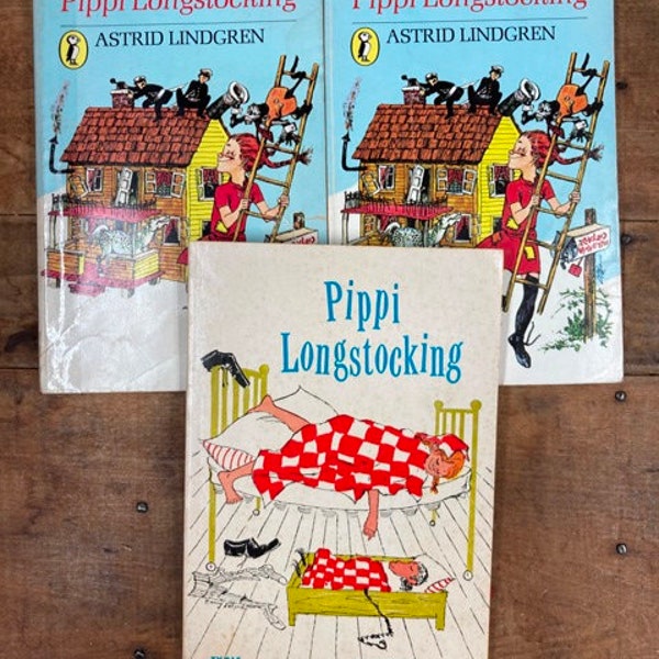 Pippi Longstocking Book Cover - Etsy