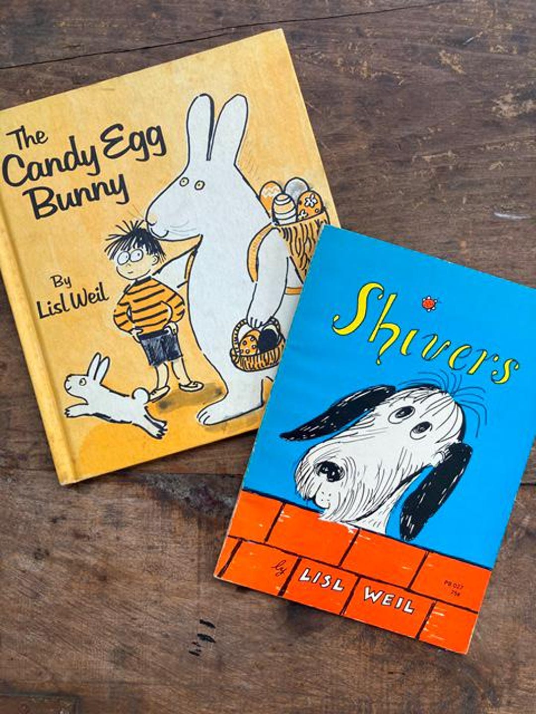 Lisl Weil Children's Book Set: the Candy Egg Bunny & Shivers - Etsy