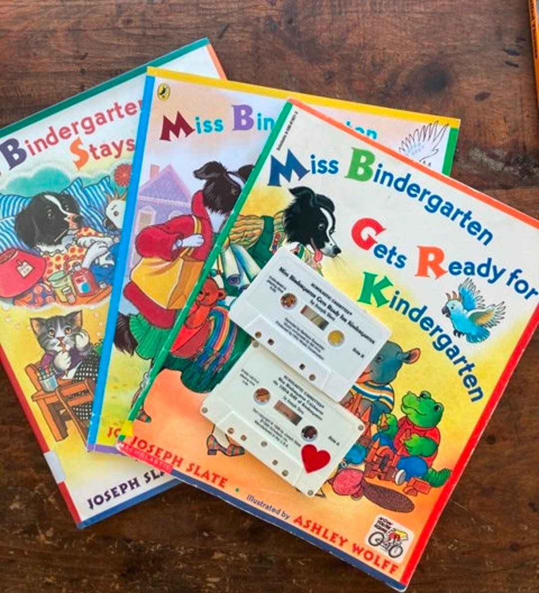 Miss Bindergarten by Joseph Slate Children's Book Set With Cassette - Etsy