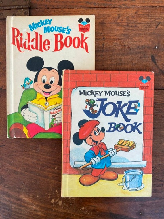 Mickey Mouse Riddle Book & Joke Book Disney's Wonderful | Etsy