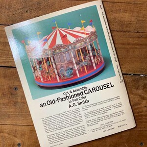 Vintage Carousel Model Kit: Cut & Assemble Craft Book (missing Piece ...