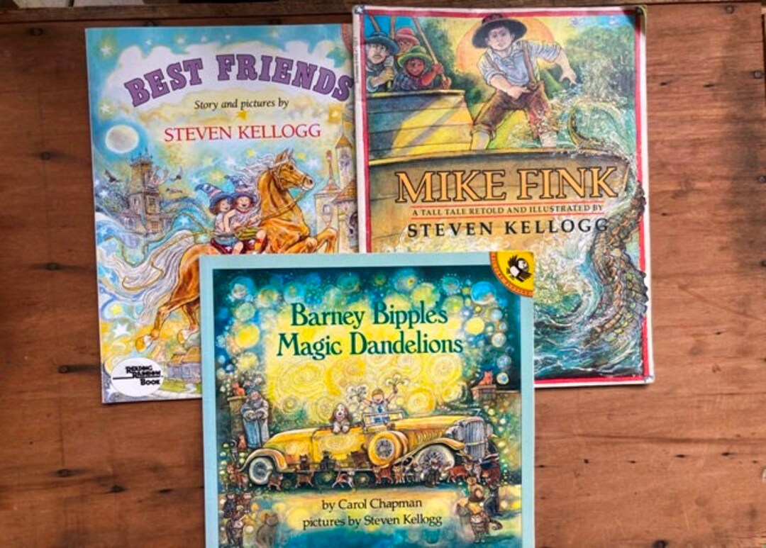 Mike Fink and Best Friends by Steven Kellogg & Barney Bipple's Magic ...