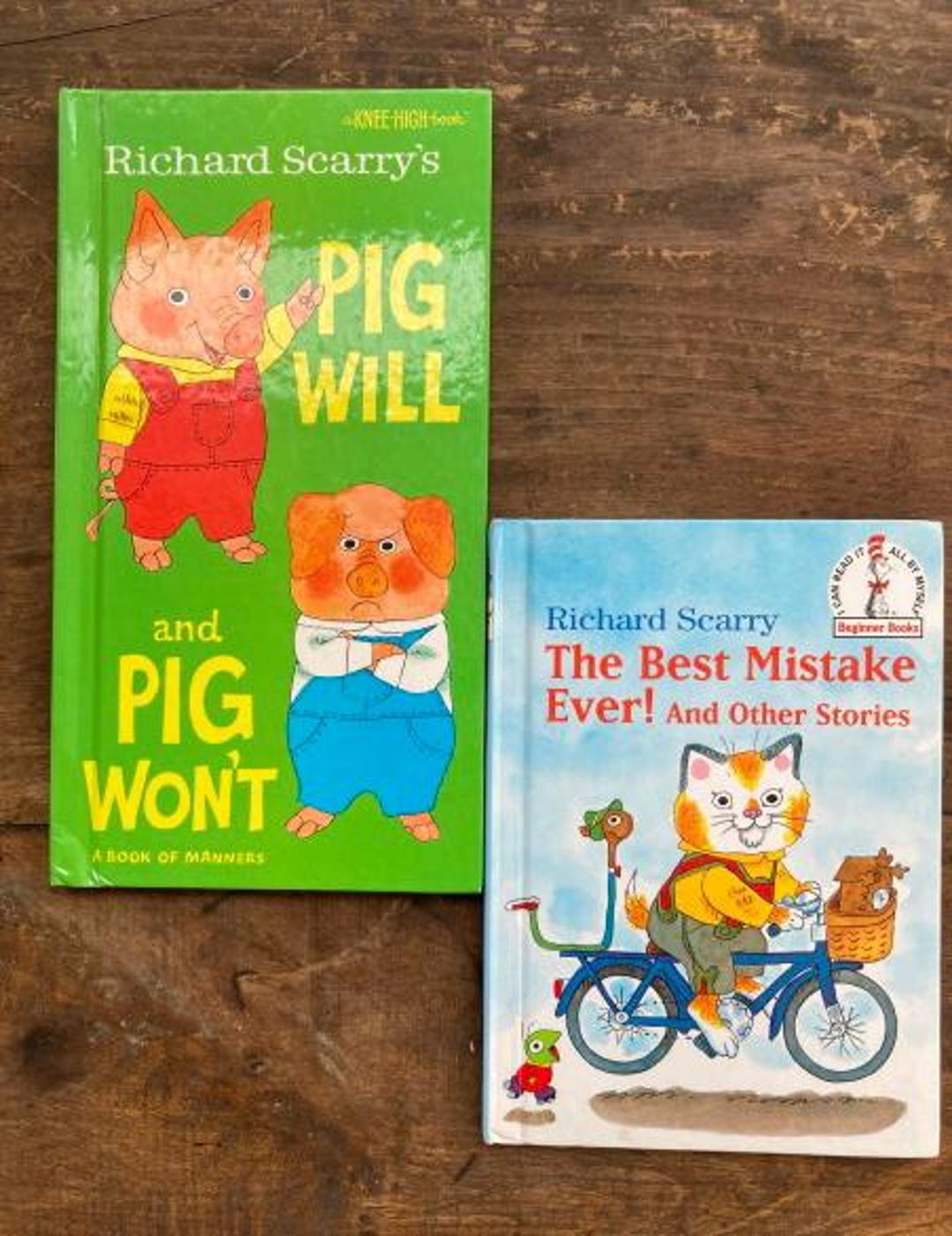 Richard Scarry Book Set Pig Will and Pig Won't & the Best Mistake Ever ...