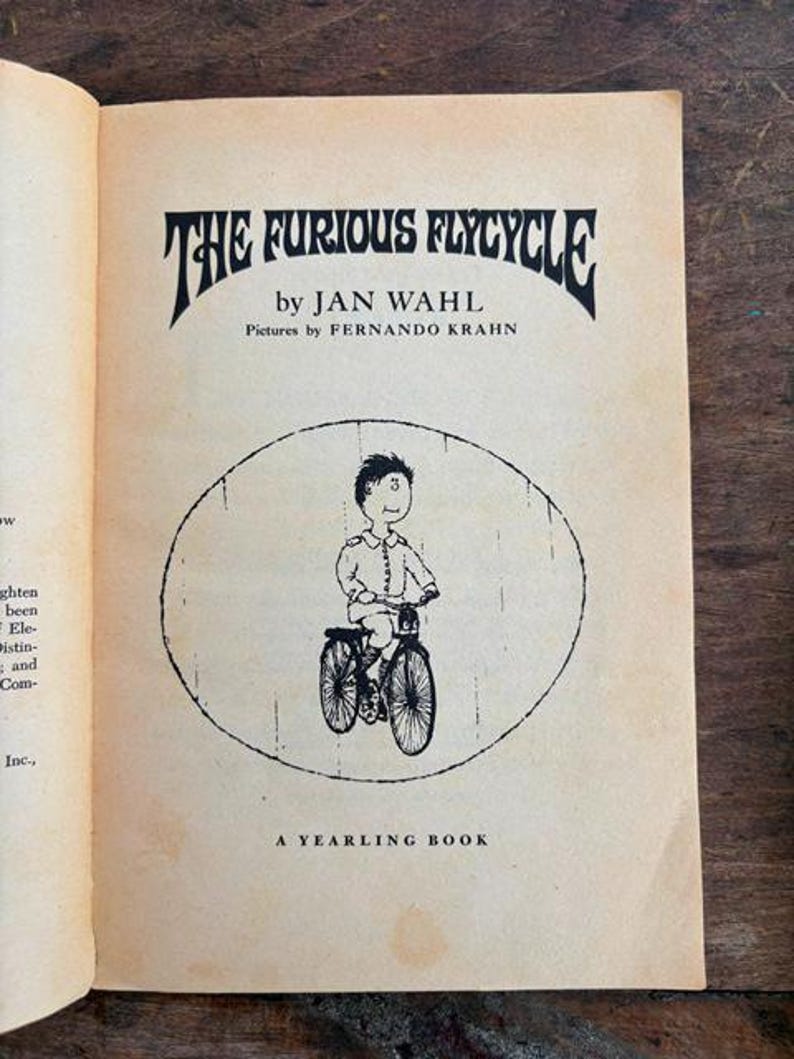 The Furious Flycycle & SOS Bobomobile: 1970s Jan Wahl Books - Etsy
