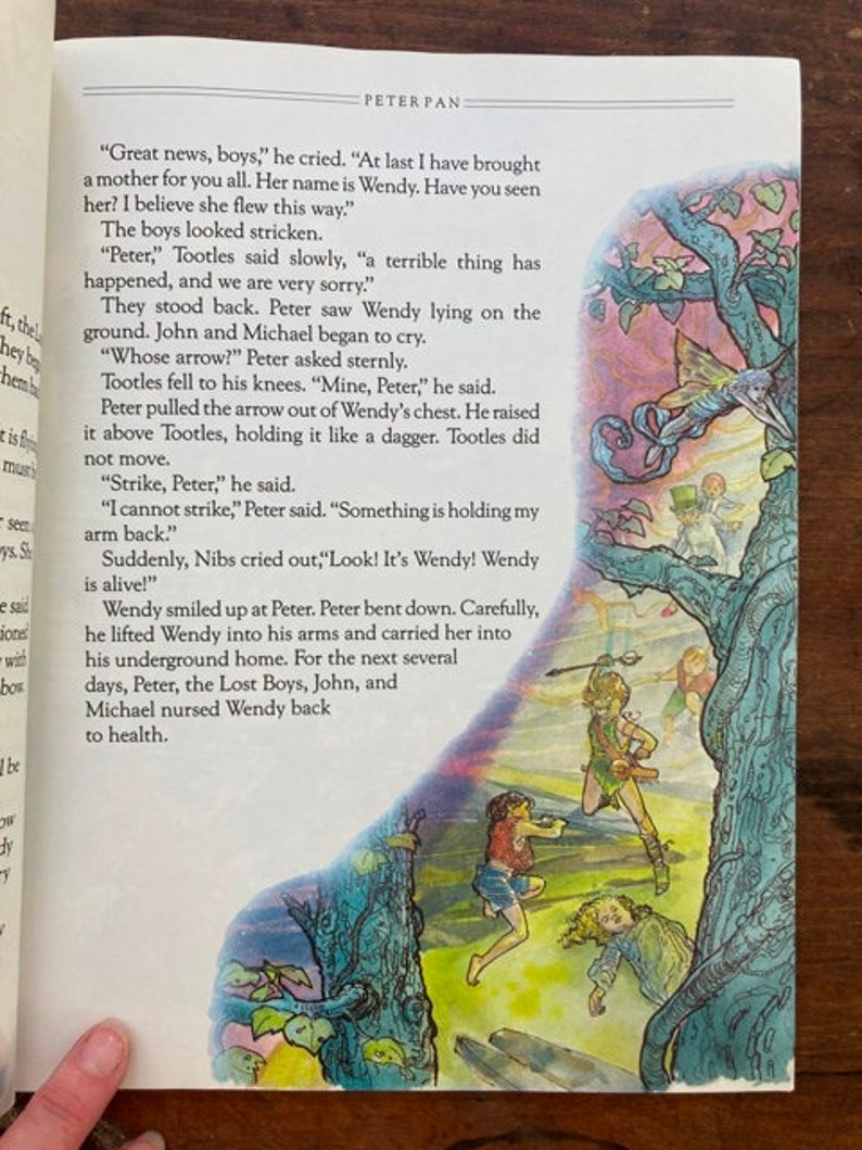 Peter Pan by J M Barrie Young Reader's Classic and Peter Pan Troll ...