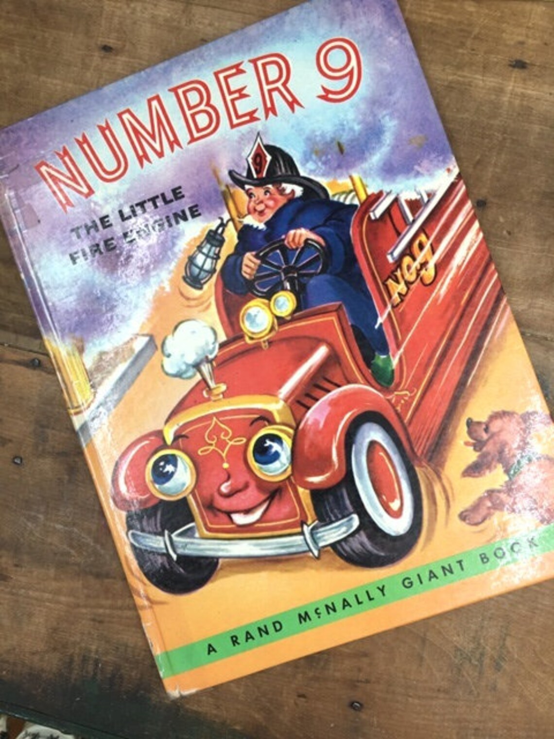 Number 9 the Little Fire Engine collectible Rand Mcnally | Etsy