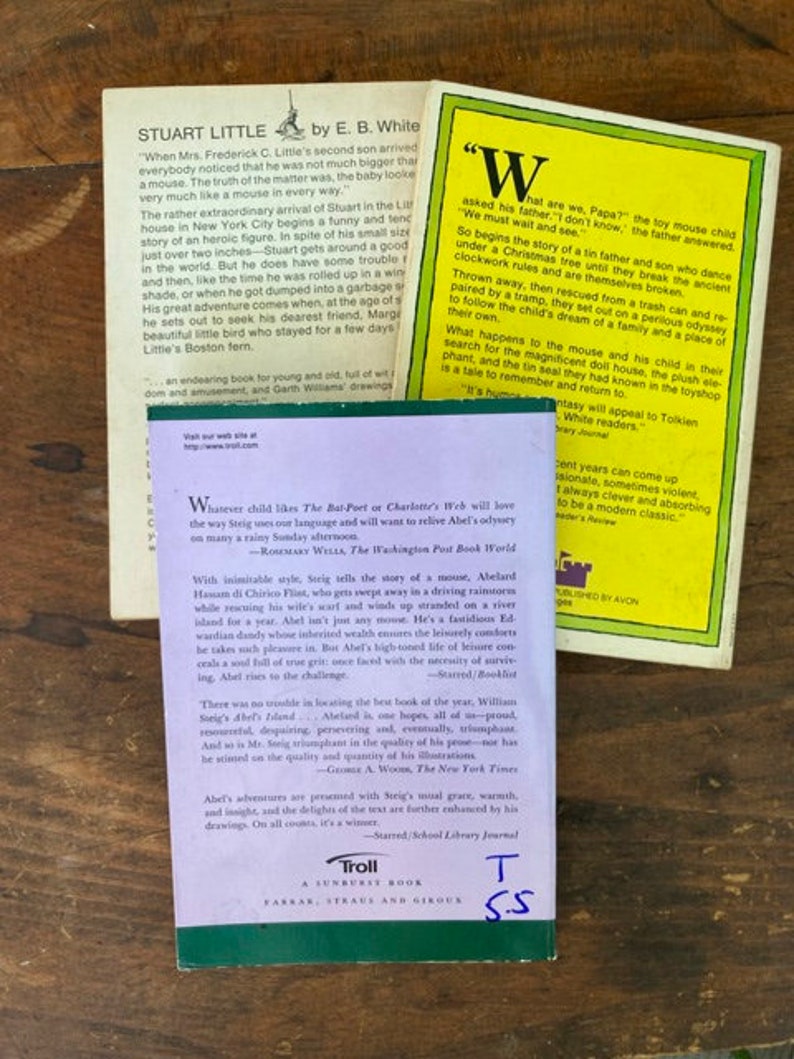 Stuart Little by E B White the Mouse and His Child by Russell - Etsy