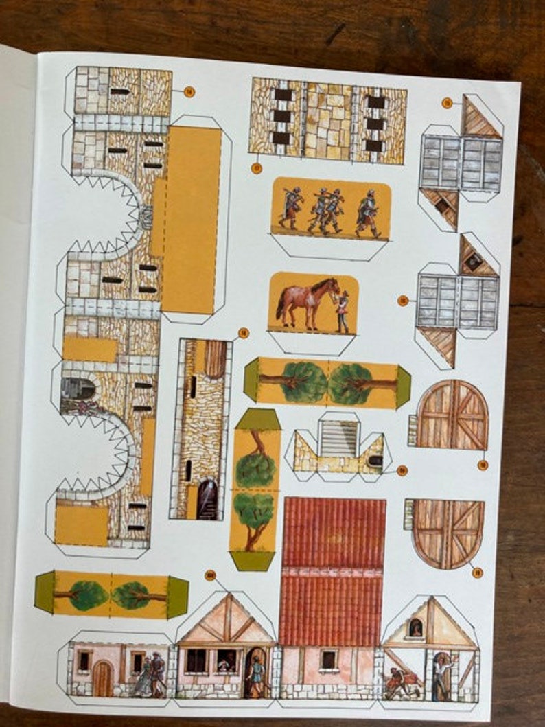 Make This Medieval Pot Usborne Cut-out Models Illustrator Emil - Etsy