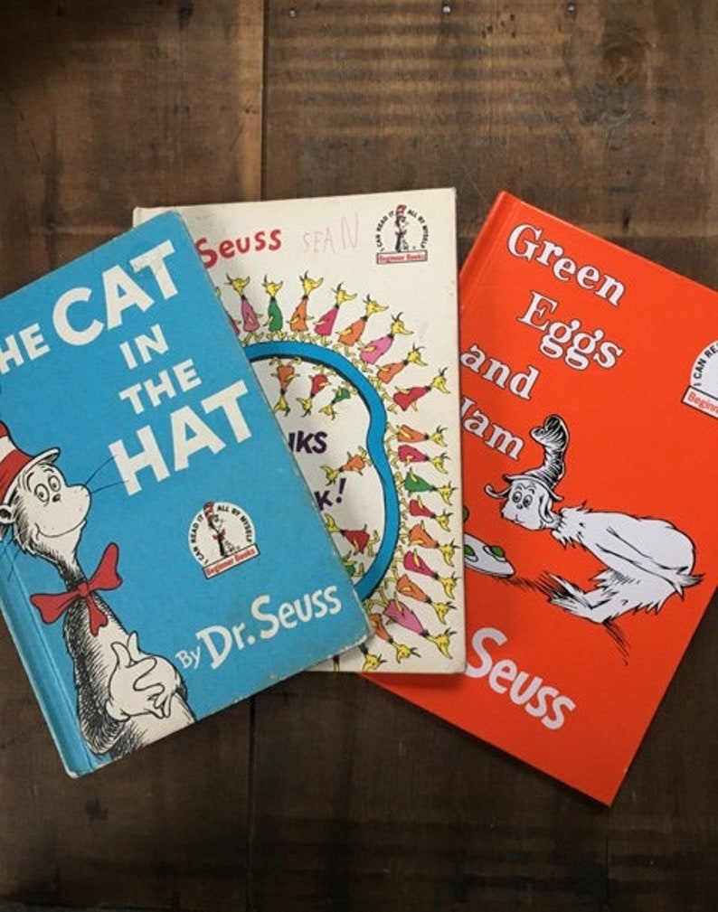 The Cat in the Hat Green Eggs and Ham & Oh the Thinks You Can - Etsy