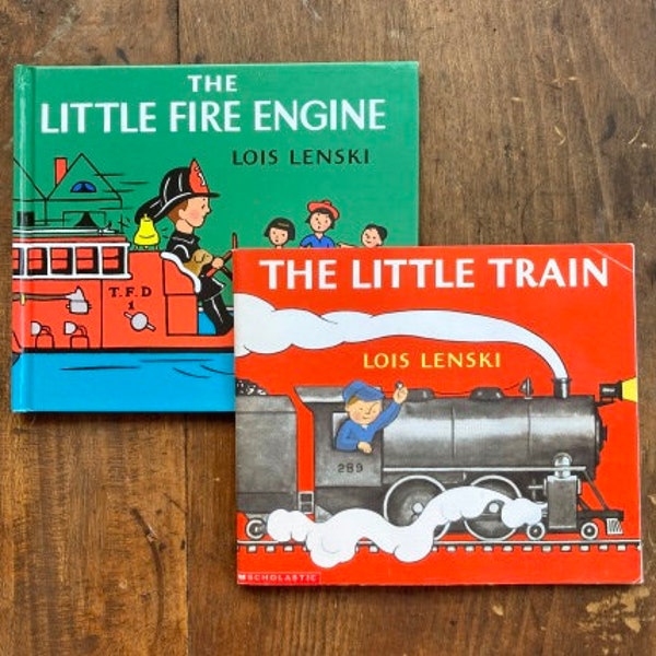 Little Fire Engine and the Train - Etsy