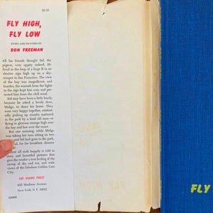 Fly High Fly Low by Don Freeman Hardcover 1957 Caldecott Honor Book - Etsy