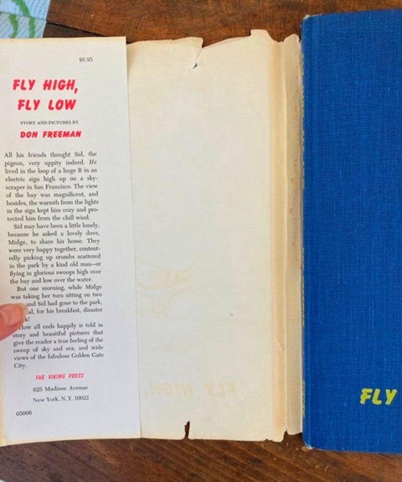 Fly High Fly Low by Don Freeman Hardcover 1957 Caldecott Honor - Etsy