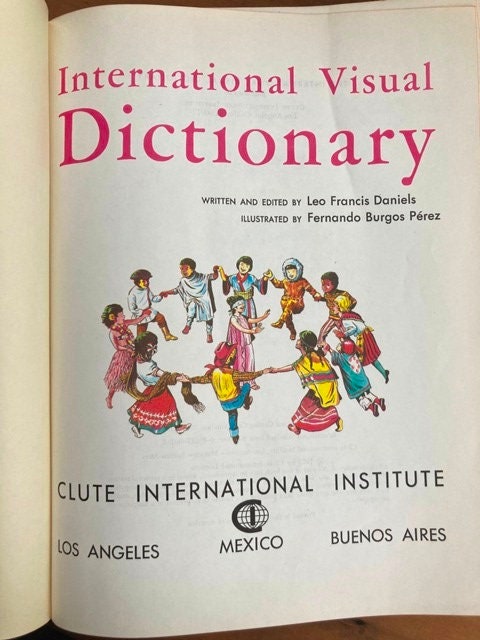 ABC the International Visual Dictionary Clute International - Etsy