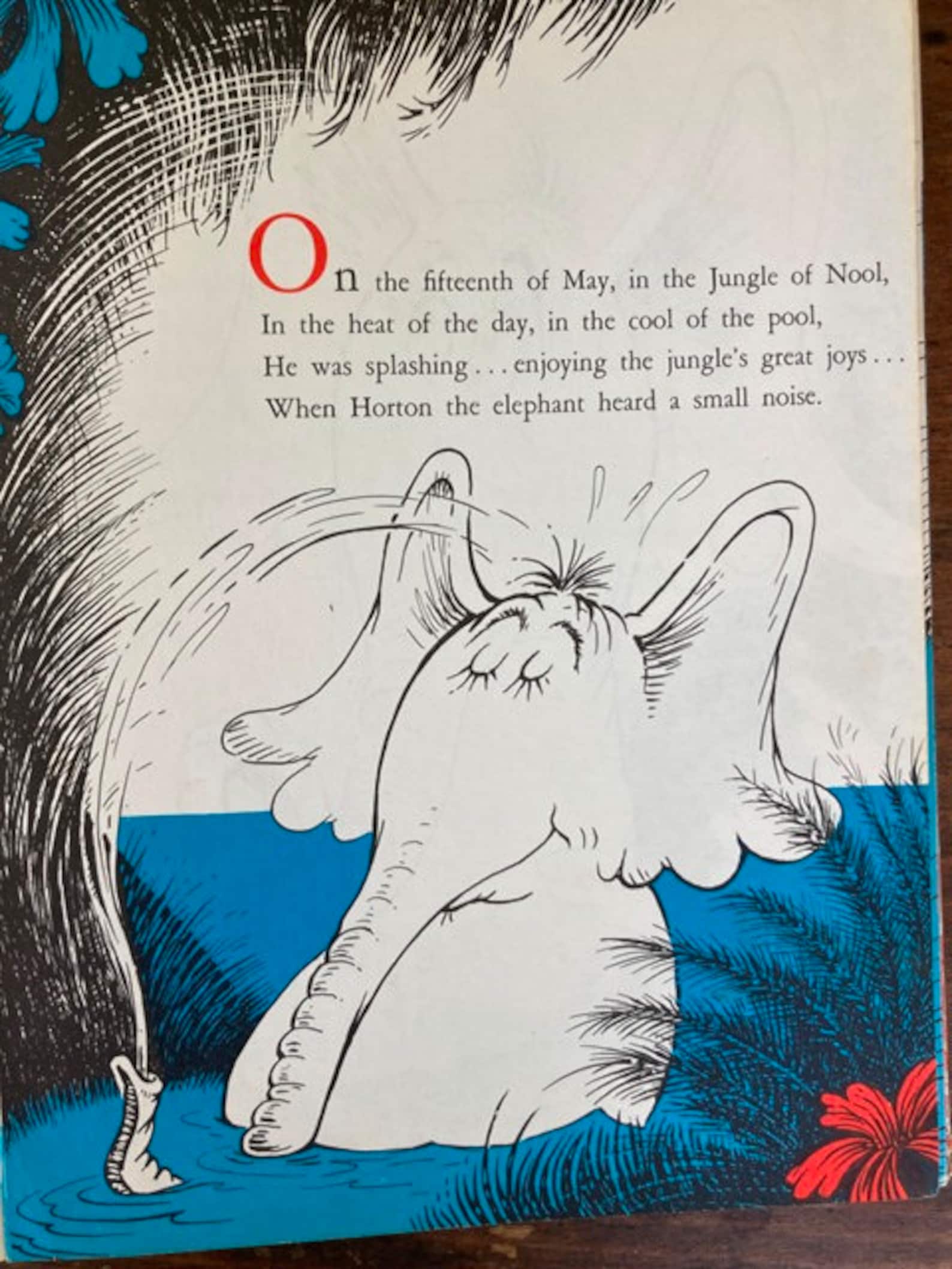 Horton Hears A Who by Dr. Seuss Classic Children's Picture Book Rhyming ...