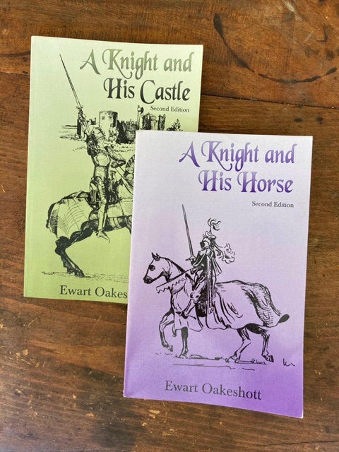 A Knight and His Horse & A Knight and His Castle by Ewart - Etsy