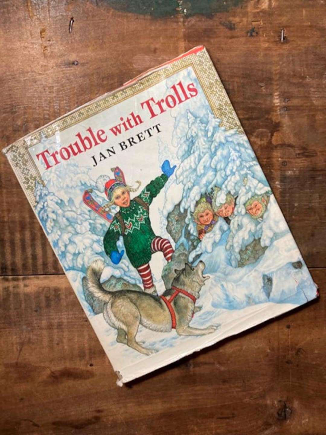 Trouble With Trolls by Jan Brett Children's Picture Book - Etsy