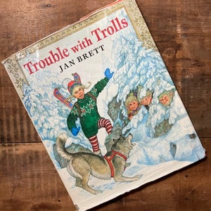 Trouble With Trolls by Jan Brett Children's Picture Book - Etsy