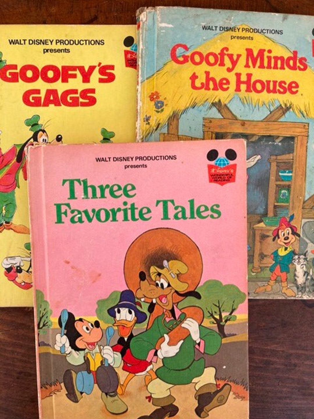 Vintage Disney Goofy Book Set: 1975 Wonderful World of Reading - Etsy