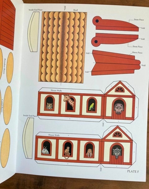 Easy to Make Noah's Ark Model in Full Color by A G Smith - Etsy